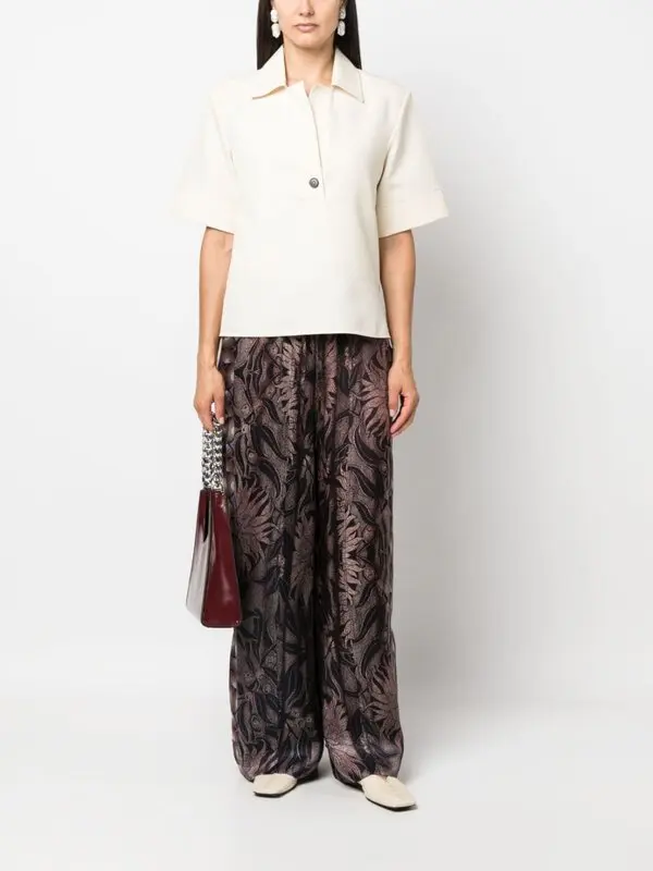 PIERRE-LOUIS MASCIA Kamut Silk Trousers - Brown
