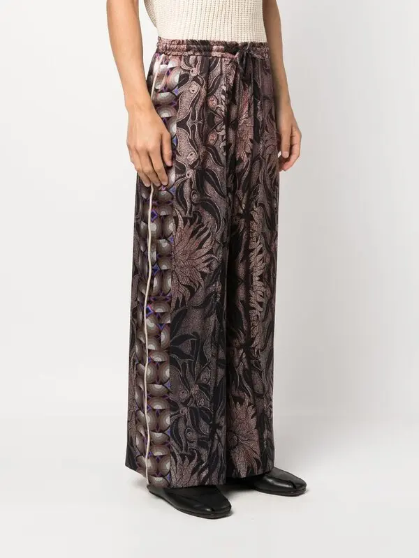 PIERRE-LOUIS MASCIA Kamut Silk Trousers - Brown
