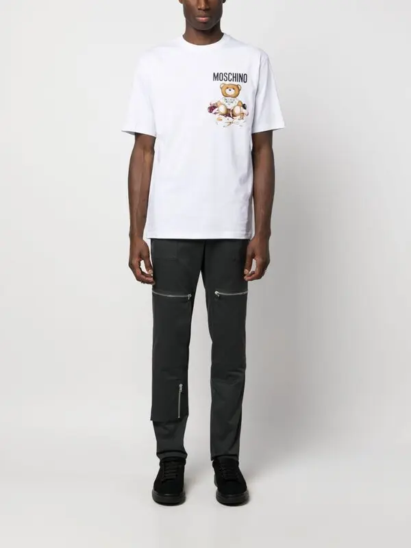 Moschino Slim-fit Zipped-pockets Trousers