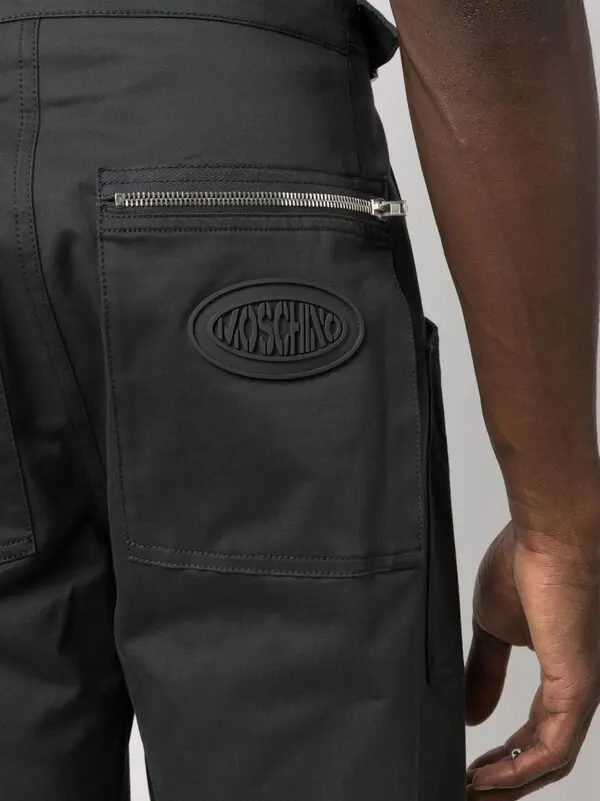 Moschino Slim-fit Zipped-pockets Trousers
