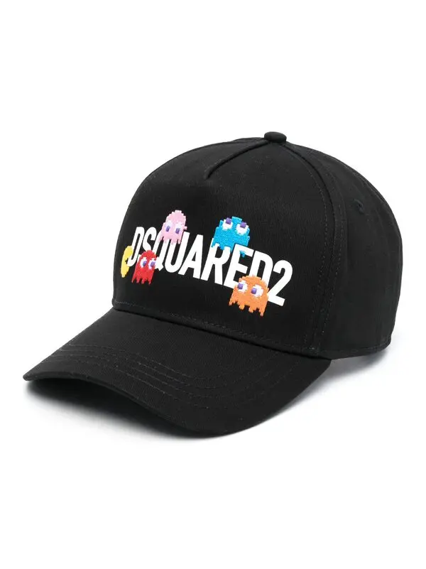 Dsquared2 Logo-print Cotton Cap - Black