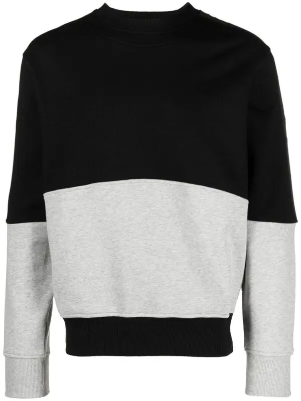 Versace Logo Tape Colour-block Sweatshirt
