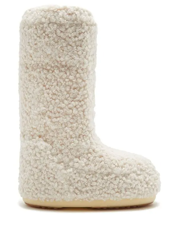 Moon Boot Icon Faux-curly Boots