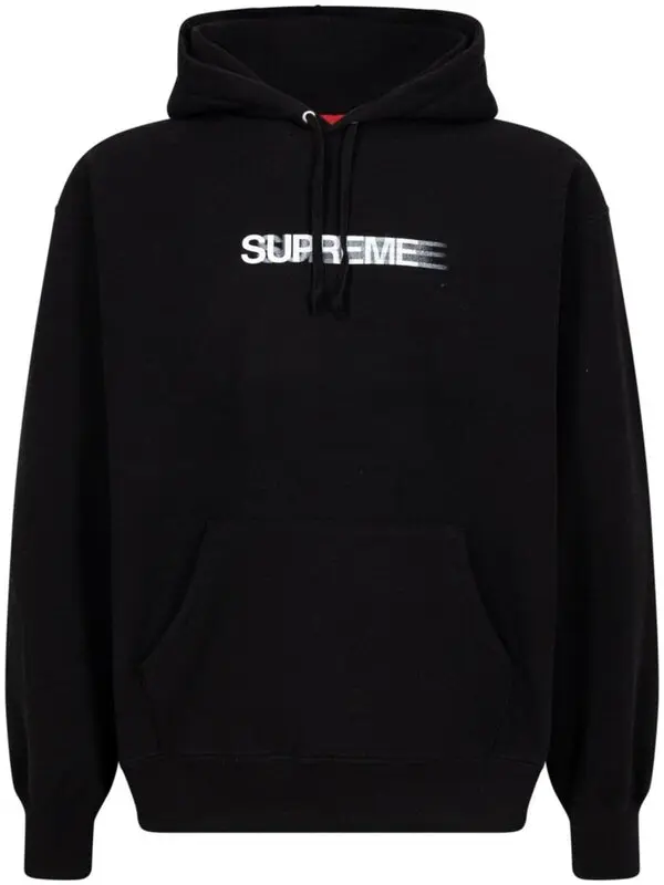 Supreme Motion Logo-Print Hoodie - Black | Editorialist