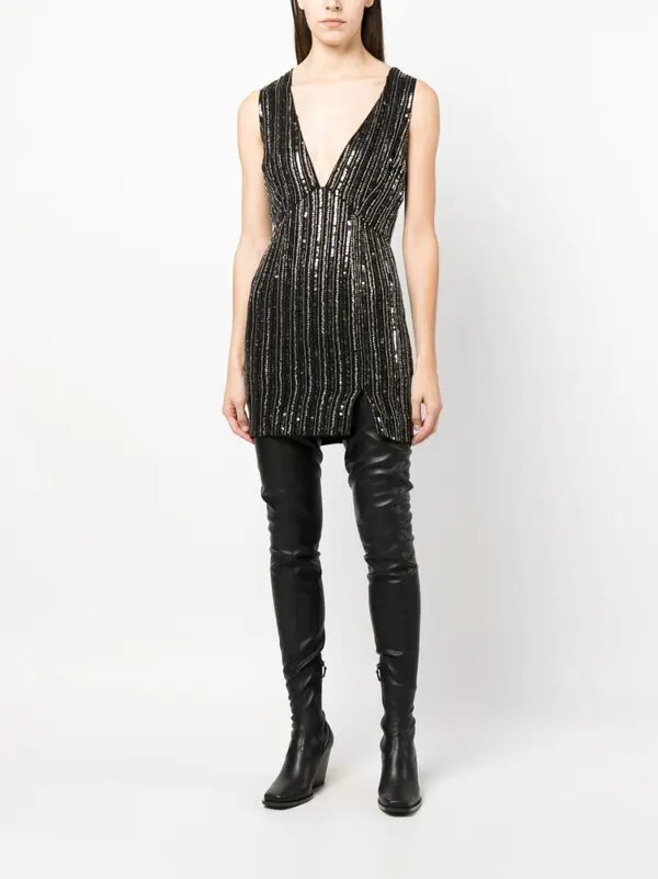 Patrizia Pepe Sequin-embellished Minidress
