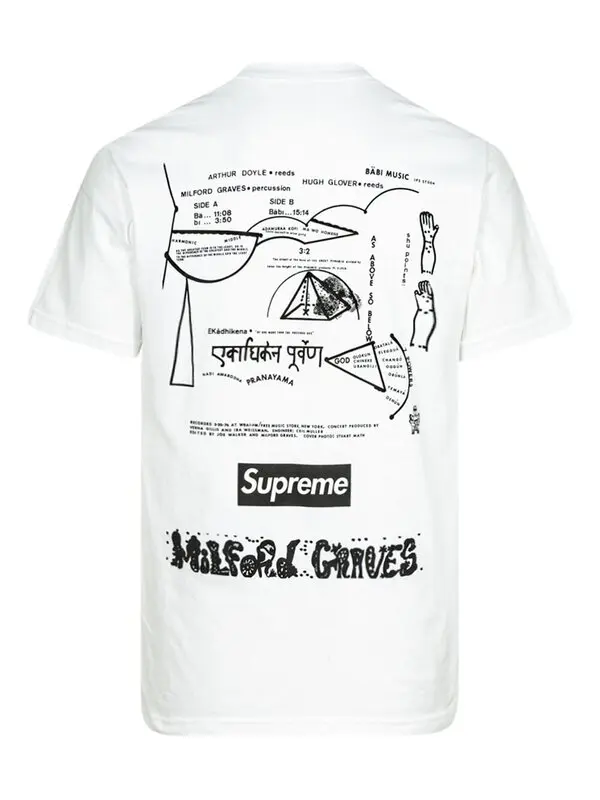 Supreme Milford Graves Print T-shirt - White