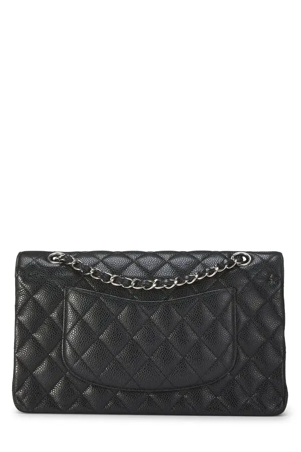 Chanel Quilted Caviar Classic Double Flap Medium - Black