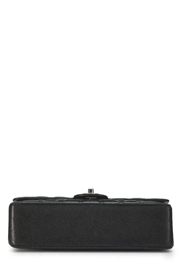 Chanel Quilted Caviar Classic Double Flap Medium - Black