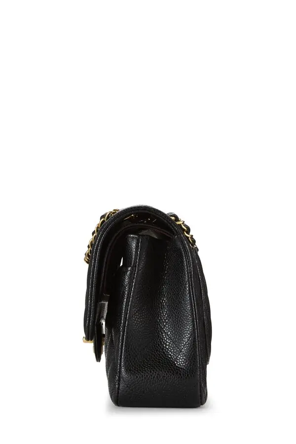 Chanel Quilted Caviar Classic Double Flap Bag - Black
