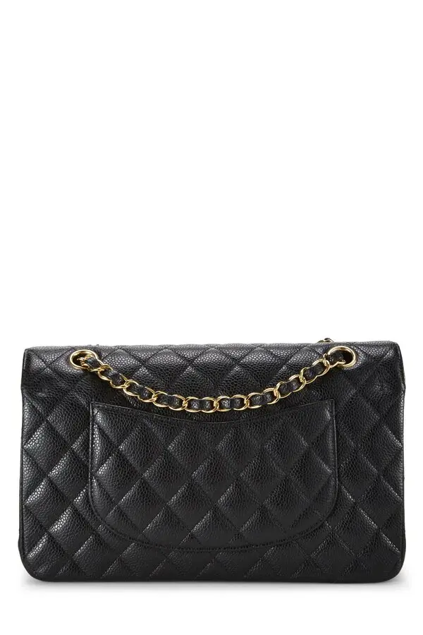 Chanel Quilted Caviar Classic Double Flap Bag - Black