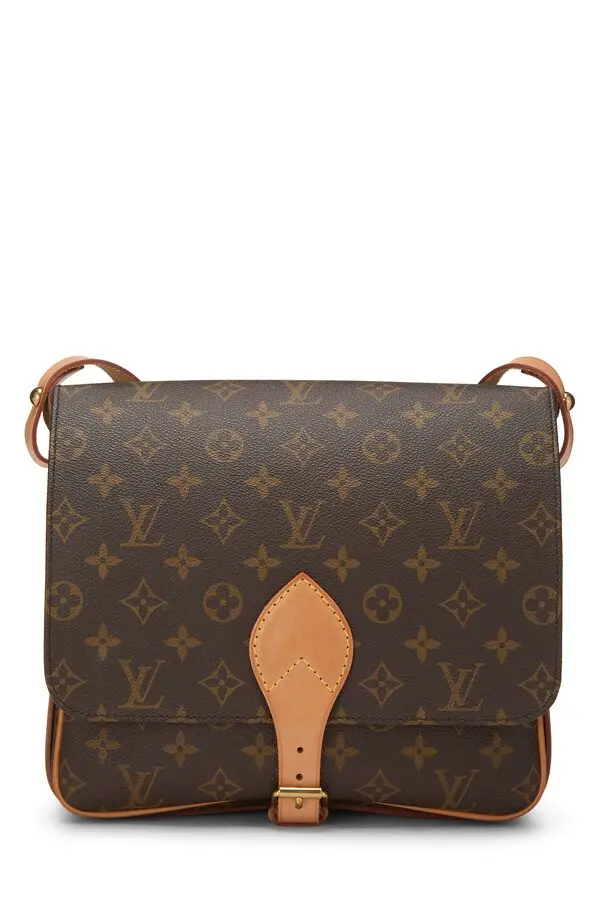 LOUIS VUITTON Monogram Canvas Cartouchiere Bag - Brown