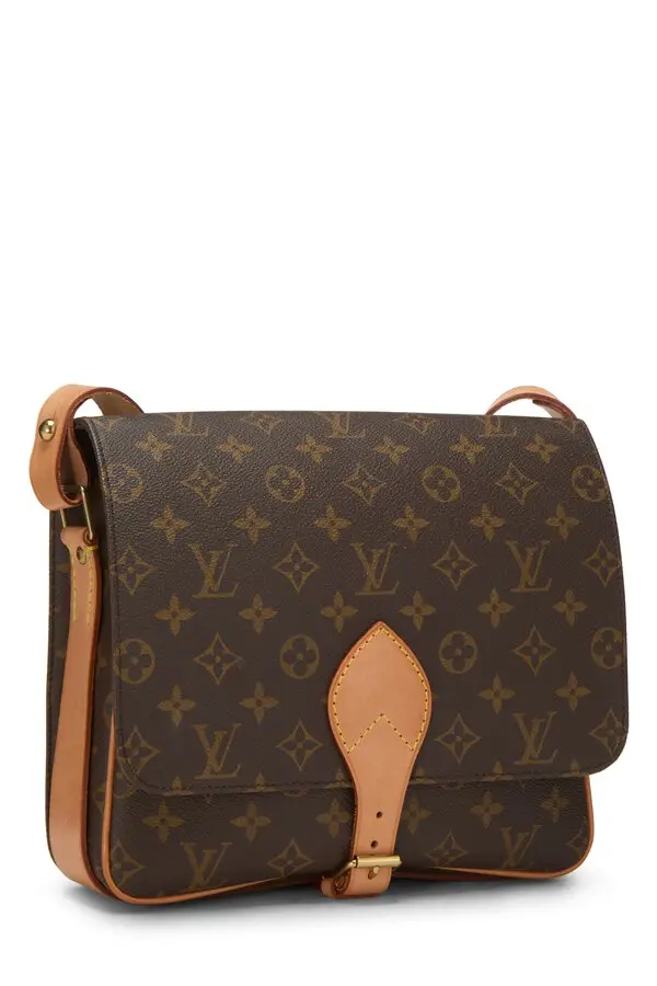 LOUIS VUITTON Monogram Canvas Cartouchiere Bag - Brown