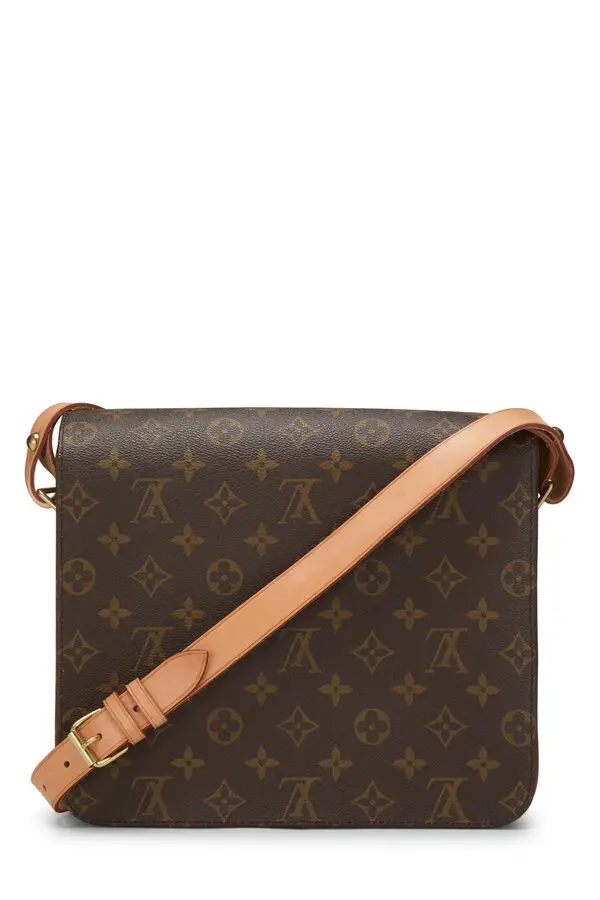 LOUIS VUITTON Monogram Canvas Cartouchiere Bag - Brown