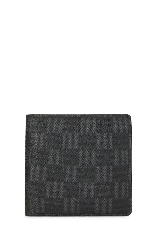LOUIS VUITTON Damier Graphite Marco Wallet - Black
