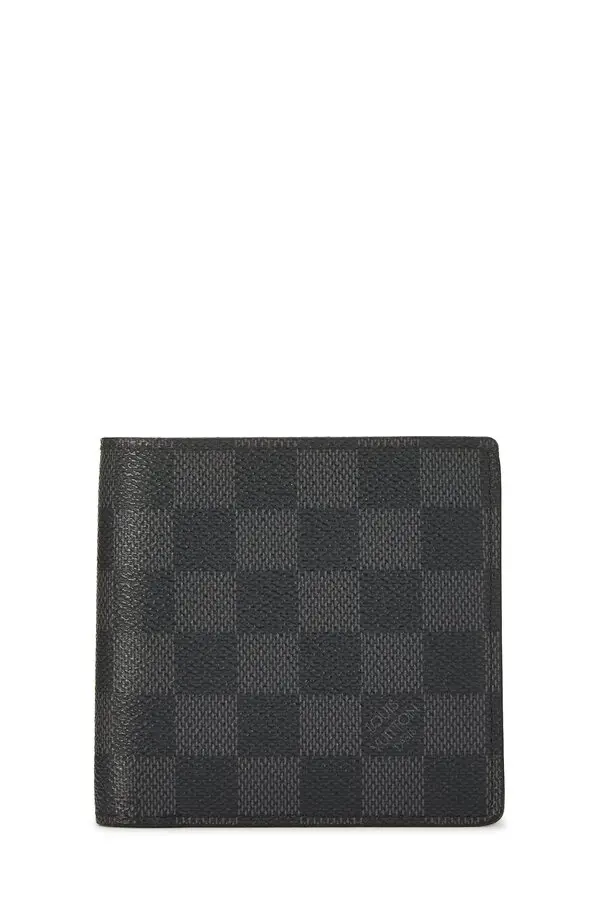 LOUIS VUITTON Damier Graphite Marco Wallet - Black