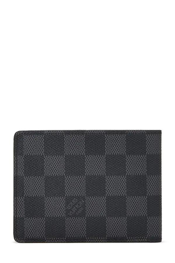 LOUIS VUITTON Damier Graphite Marco Wallet - Black