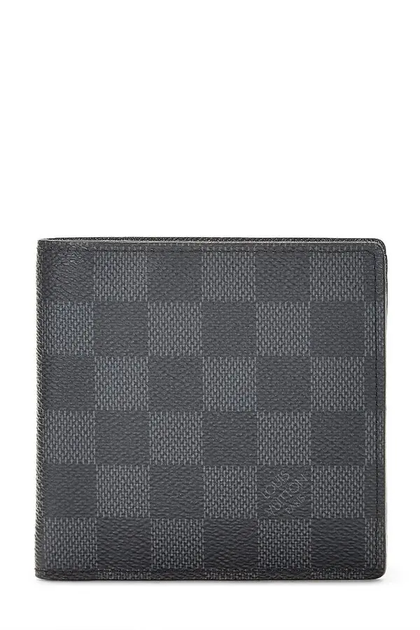 LOUIS VUITTON Damier Graphite Marco Wallet - Black