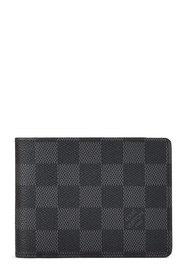 LOUIS VUITTON Damier Graphite Marco Wallet - Black