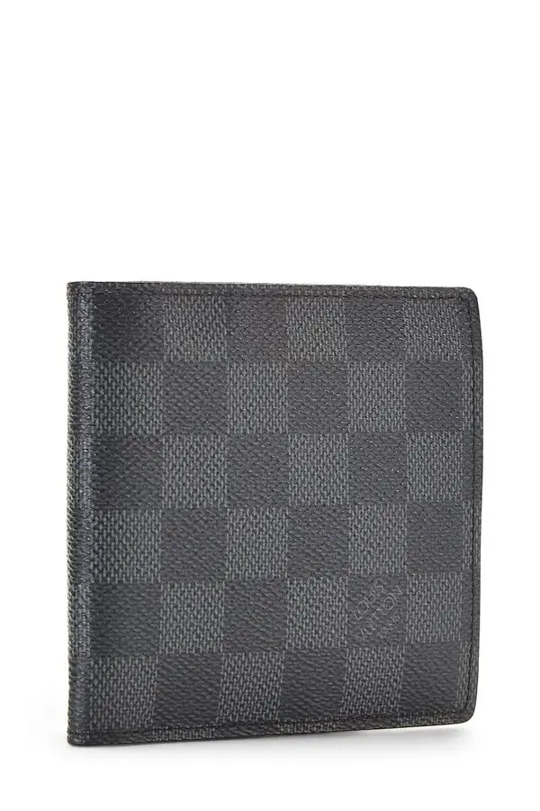 LOUIS VUITTON Damier Graphite Marco Wallet - Black