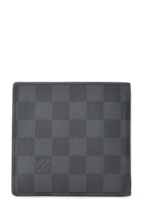 LOUIS VUITTON Damier Graphite Marco Wallet - Black