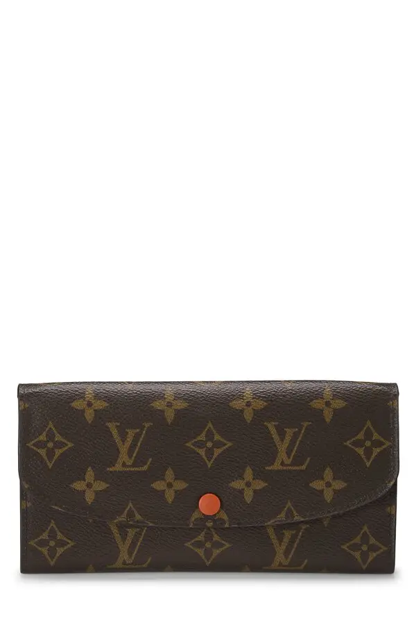 LOUIS VUITTON Monogram Canvas Emilie Wallet - Orange