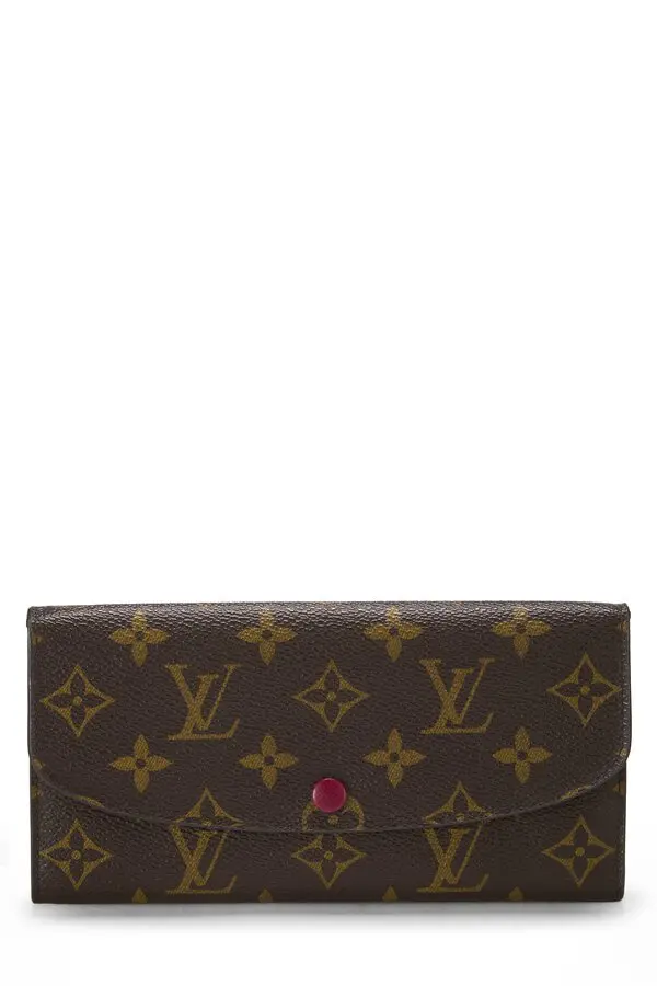 LOUIS VUITTON Monogram Canvas Emilie Wallet - Pink