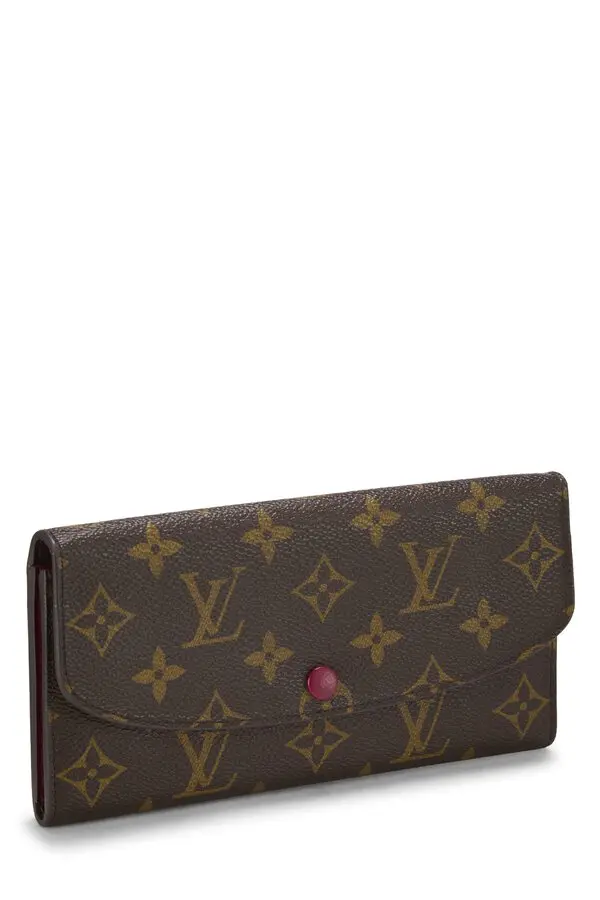 LOUIS VUITTON Monogram Canvas Emilie Wallet - Pink
