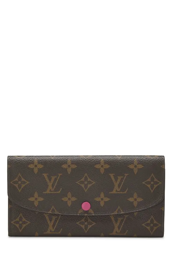 LOUIS VUITTON Monogram Canvas Emilie Wallet - Pink