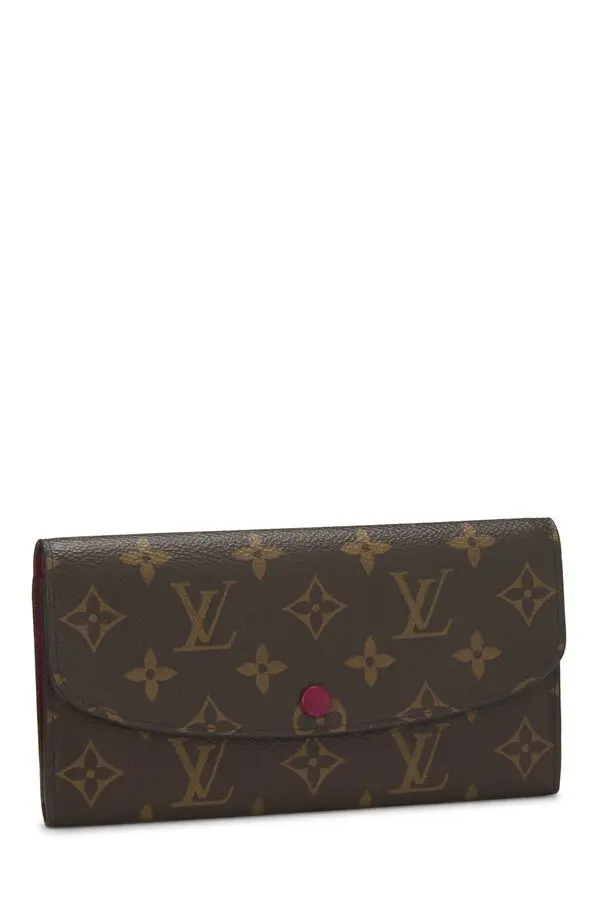 LOUIS VUITTON Monogram Canvas Emilie Wallet - Pink
