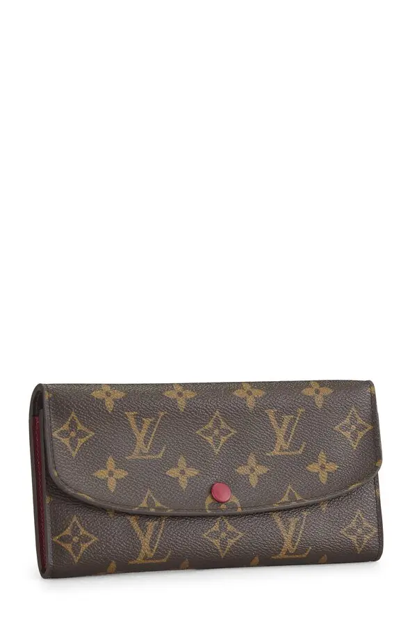 LOUIS VUITTON Monogram Canvas Emilie Wallet - Pink
