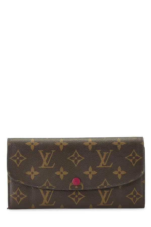 LOUIS VUITTON Monogram Canvas Emilie Wallet - Purple