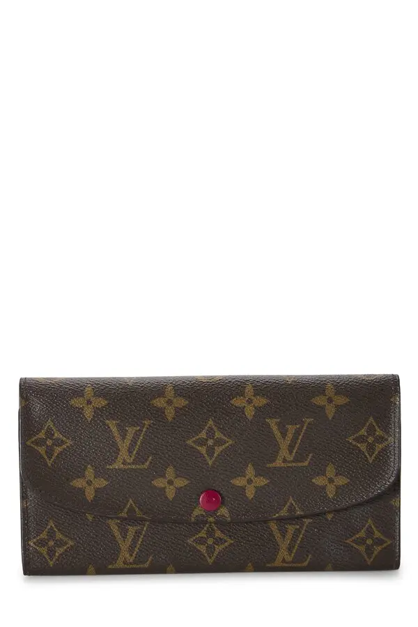 LOUIS VUITTON Monogram Canvas Emilie Wallet - Purple