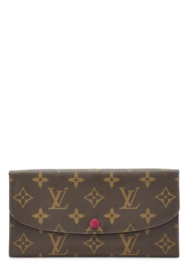 LOUIS VUITTON Monogram Canvas Emilie Wallet - Red