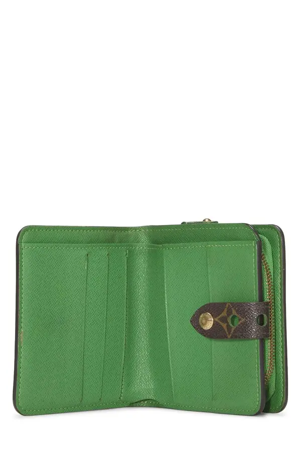 LOUIS VUITTON Monogram Canvas Perforated Zippy Compact - Brown