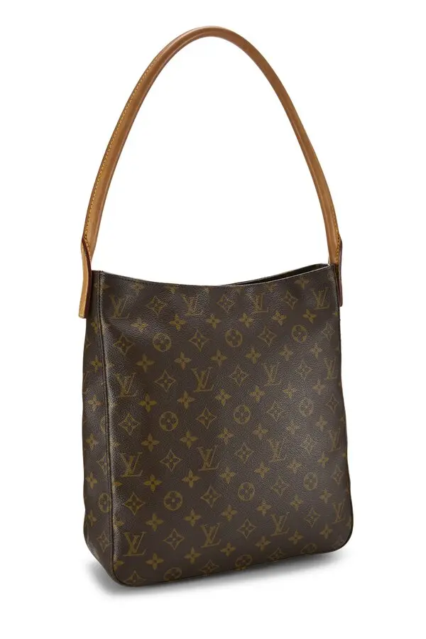 LOUIS VUITTON Monogram Canvas Looping Shoulder Bag - Brown