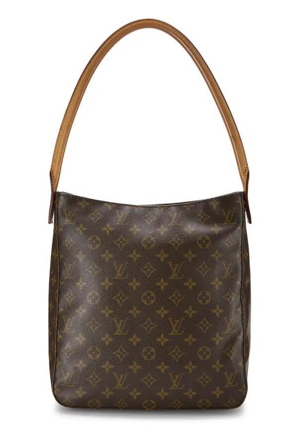 LOUIS VUITTON Monogram Canvas Looping Shoulder Bag - Brown