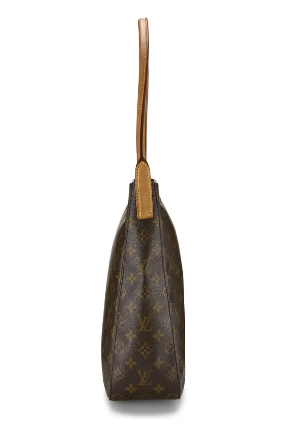 LOUIS VUITTON Monogram Canvas Looping Shoulder Bag - Brown