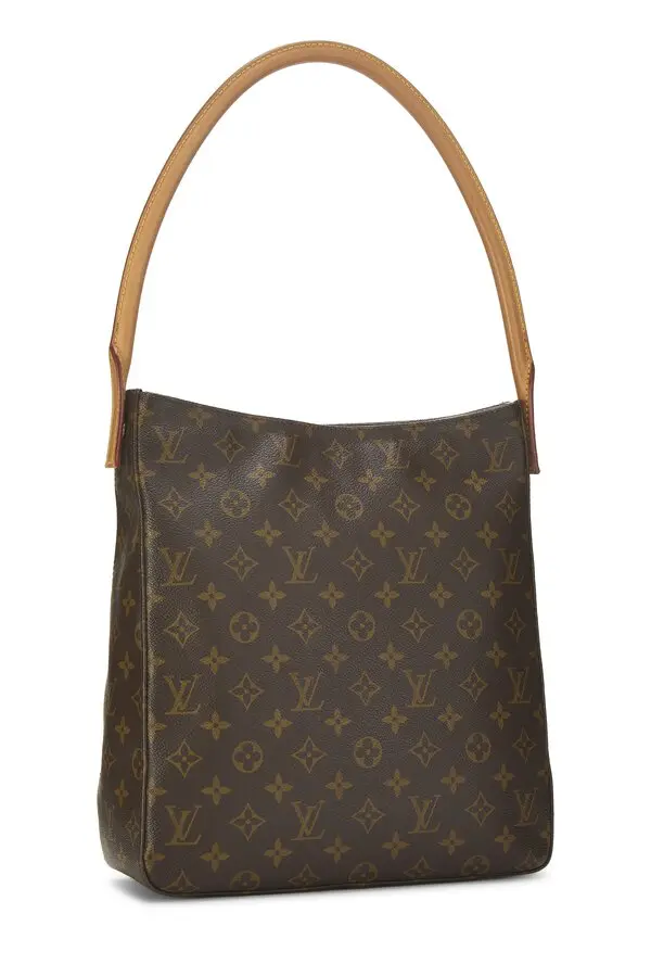 LOUIS VUITTON Monogram Canvas Looping Shoulder Bag - Brown
