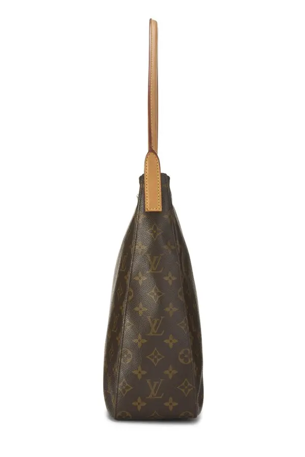 LOUIS VUITTON Monogram Canvas Looping Shoulder Bag - Brown