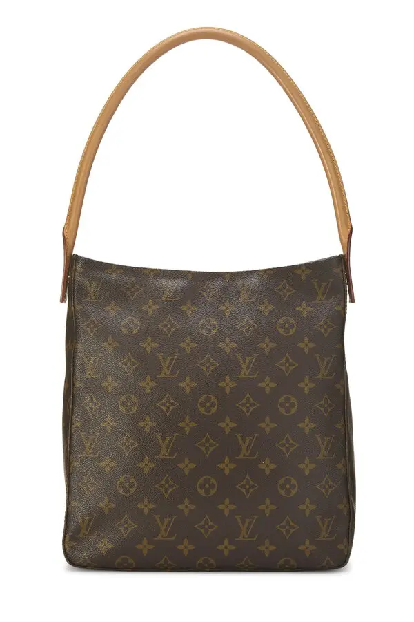 LOUIS VUITTON Monogram Canvas Looping Shoulder Bag - Brown