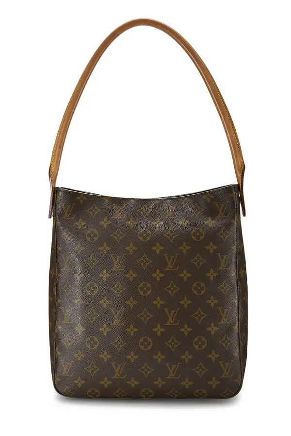 LOUIS VUITTON Monogram Canvas Looping Shoulder Bag - Brown