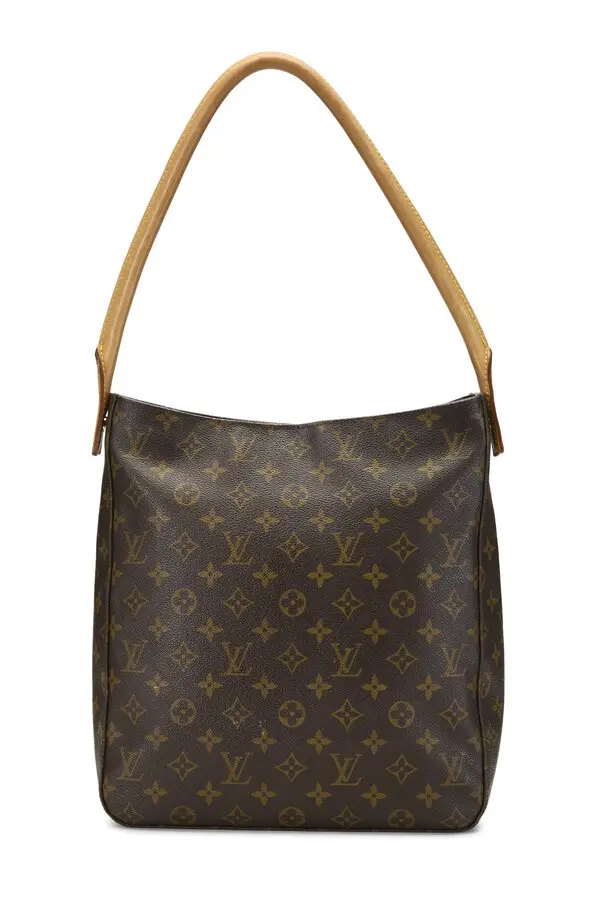 LOUIS VUITTON Monogram Canvas Looping Shoulder Bag - Brown