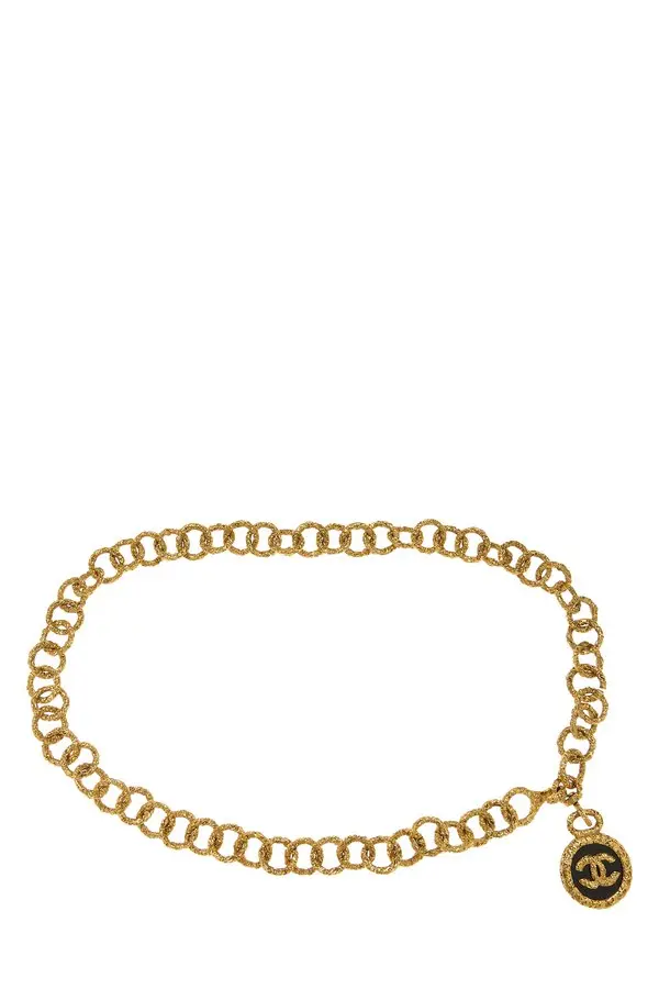 Chanel Plated Chain Belt - Black