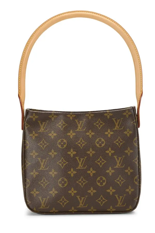 LOUIS VUITTON Monogram Canvas Looping Shoulder Bag - Brown