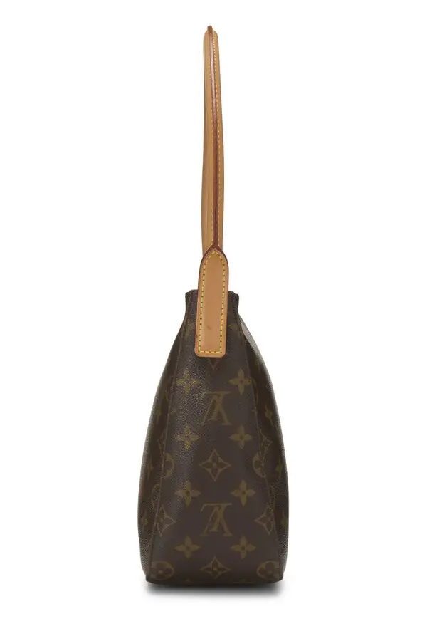 LOUIS VUITTON Monogram Canvas Looping Shoulder Bag - Brown