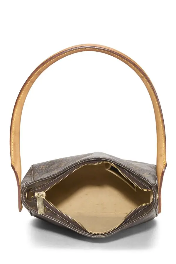LOUIS VUITTON Monogram Canvas Looping Shoulder Bag - Brown