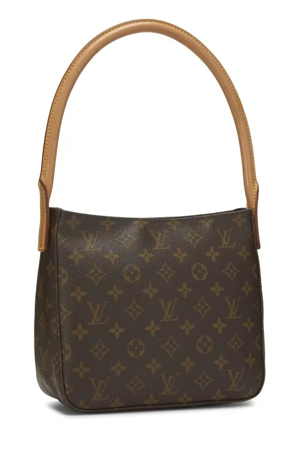 LOUIS VUITTON Monogram Canvas Looping Shoulder Bag - Brown