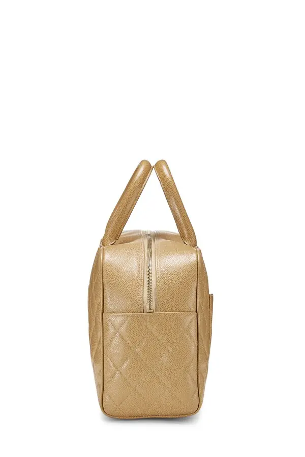 Chanel Quilted Caviar Bowler Bag