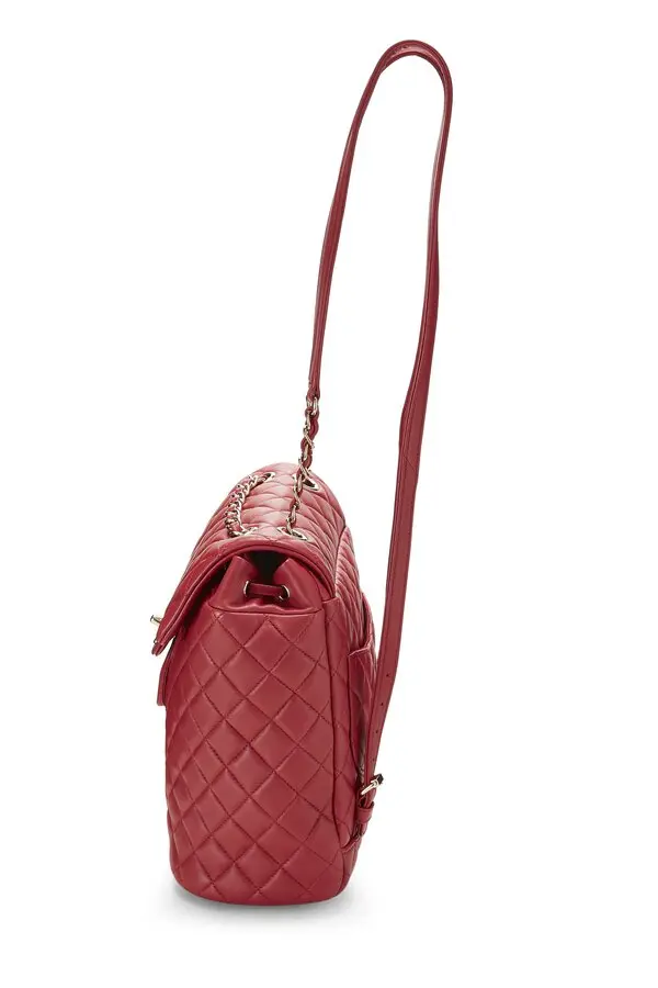 Chanel Quilted Lambskin Urban Spirit Backpack - Red