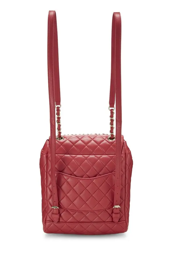 Chanel Quilted Lambskin Urban Spirit Backpack - Red